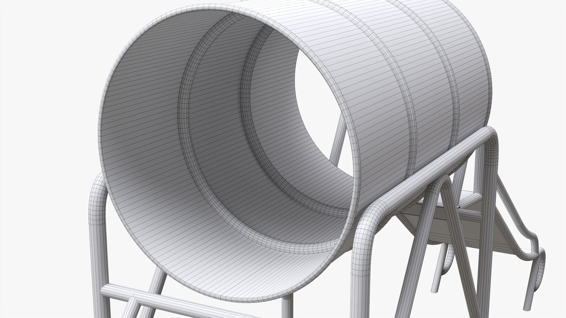 Playground Barrel Slide 02 3D Model - TurboSquid 1877127