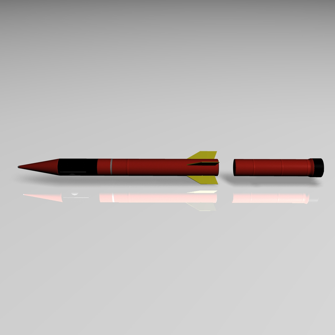 Israeli Jericho Missile 3d Model