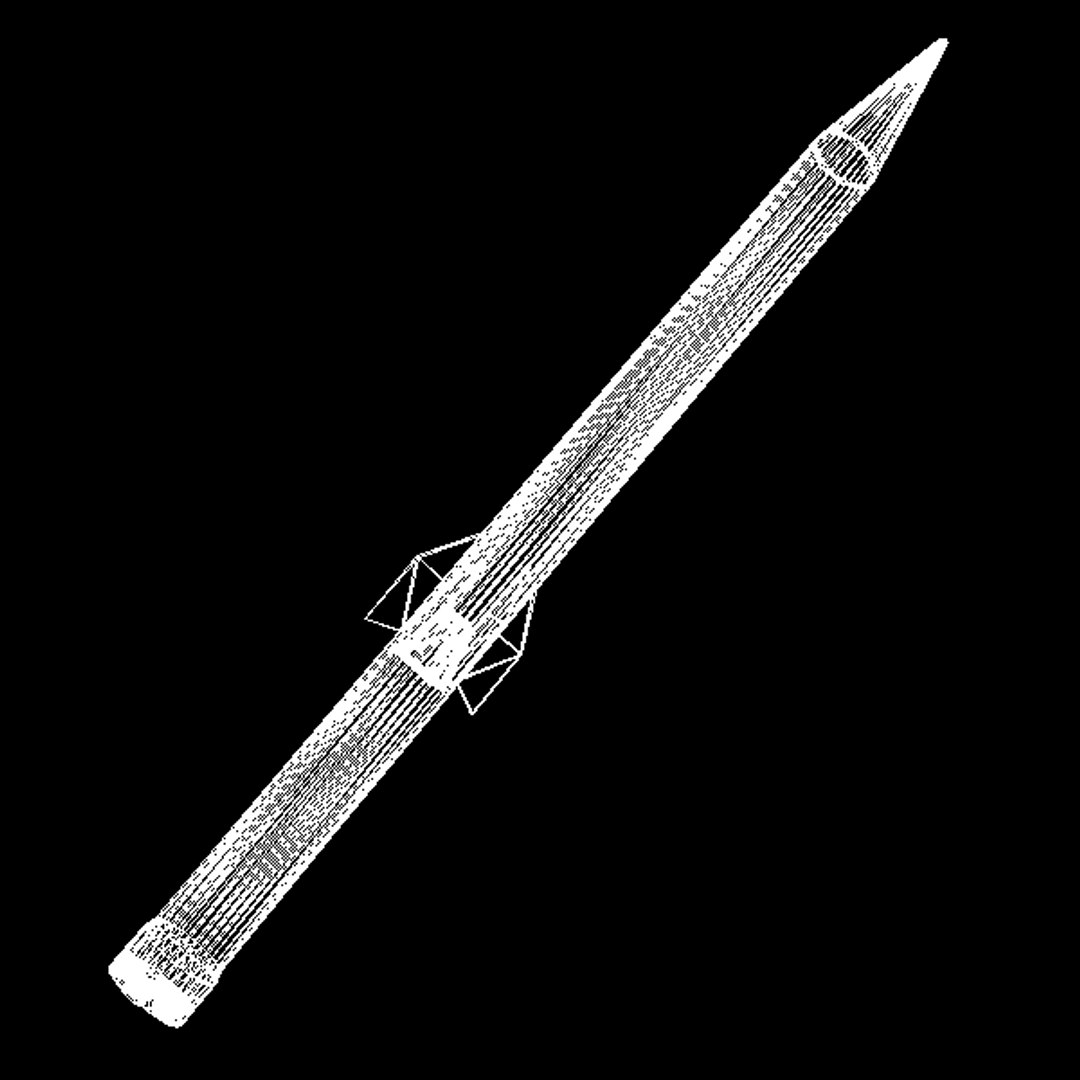 Israeli Jericho Missile 3d Model