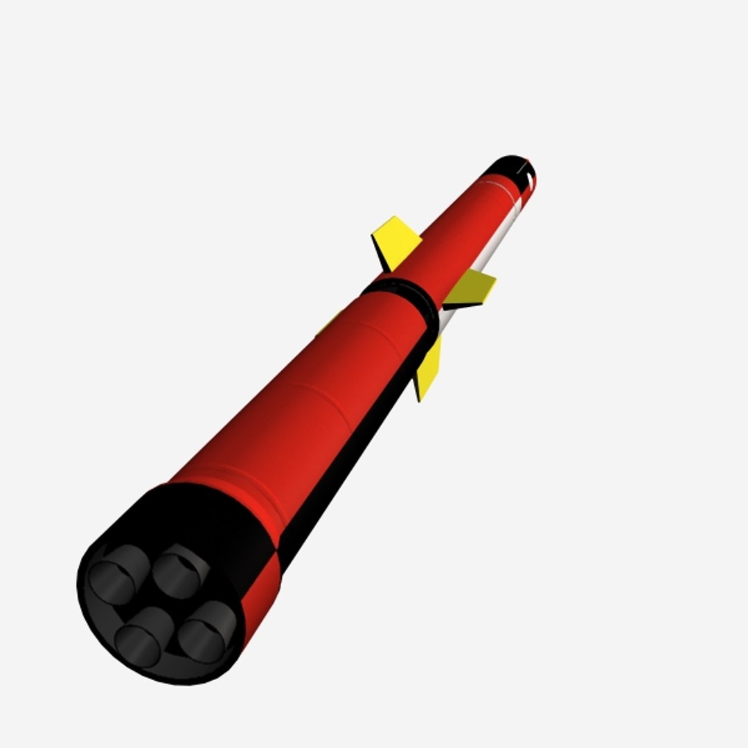 Israeli Jericho Missile 3d Model