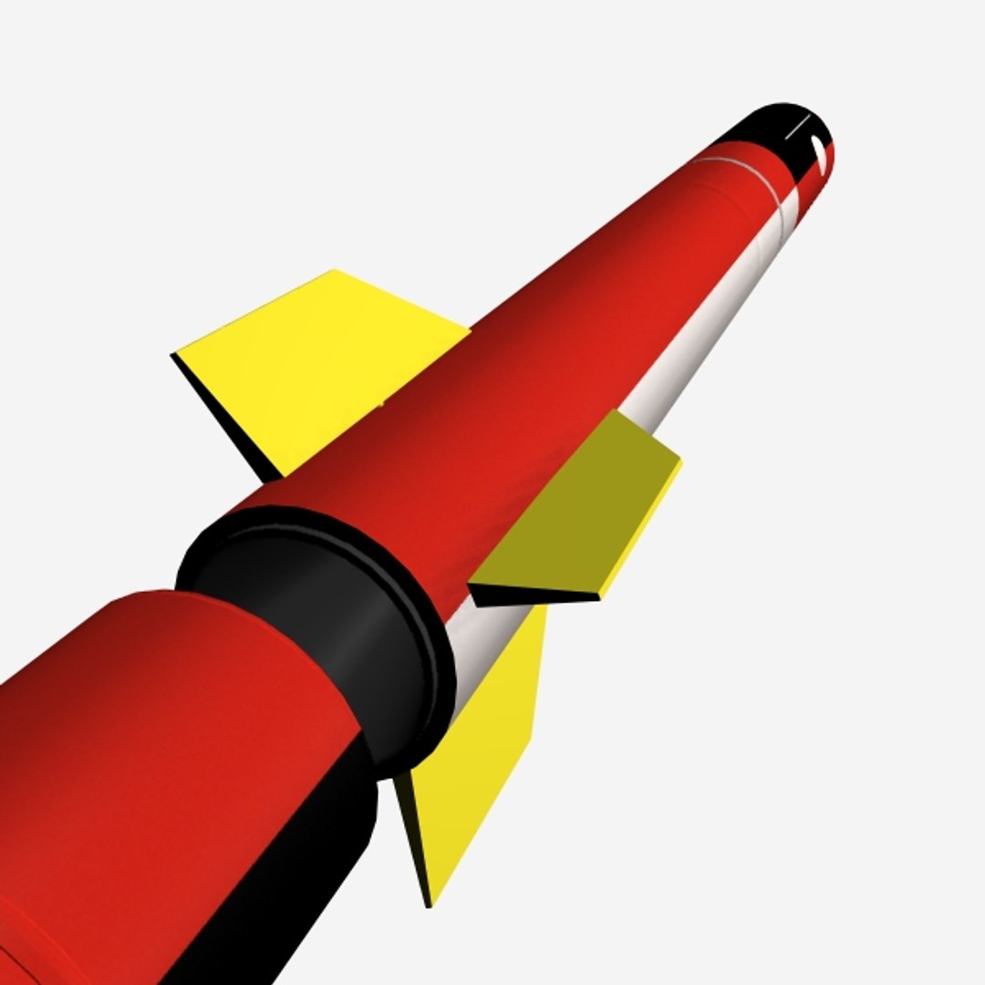 Israeli Jericho Missile 3d Model