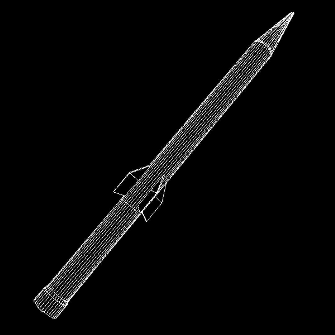Israeli Jericho Missile 3d Model