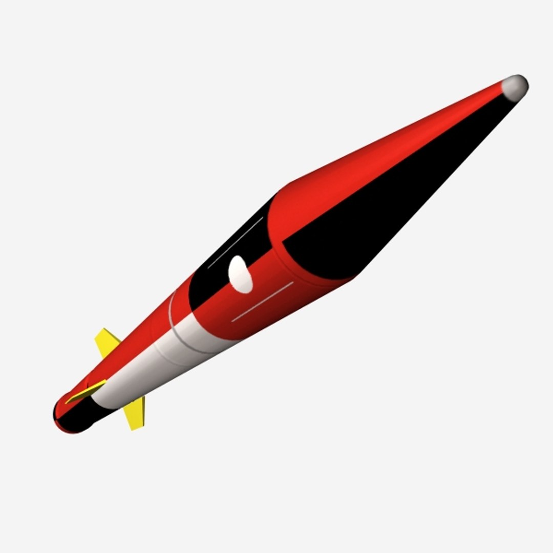Israeli Jericho Missile 3d Model