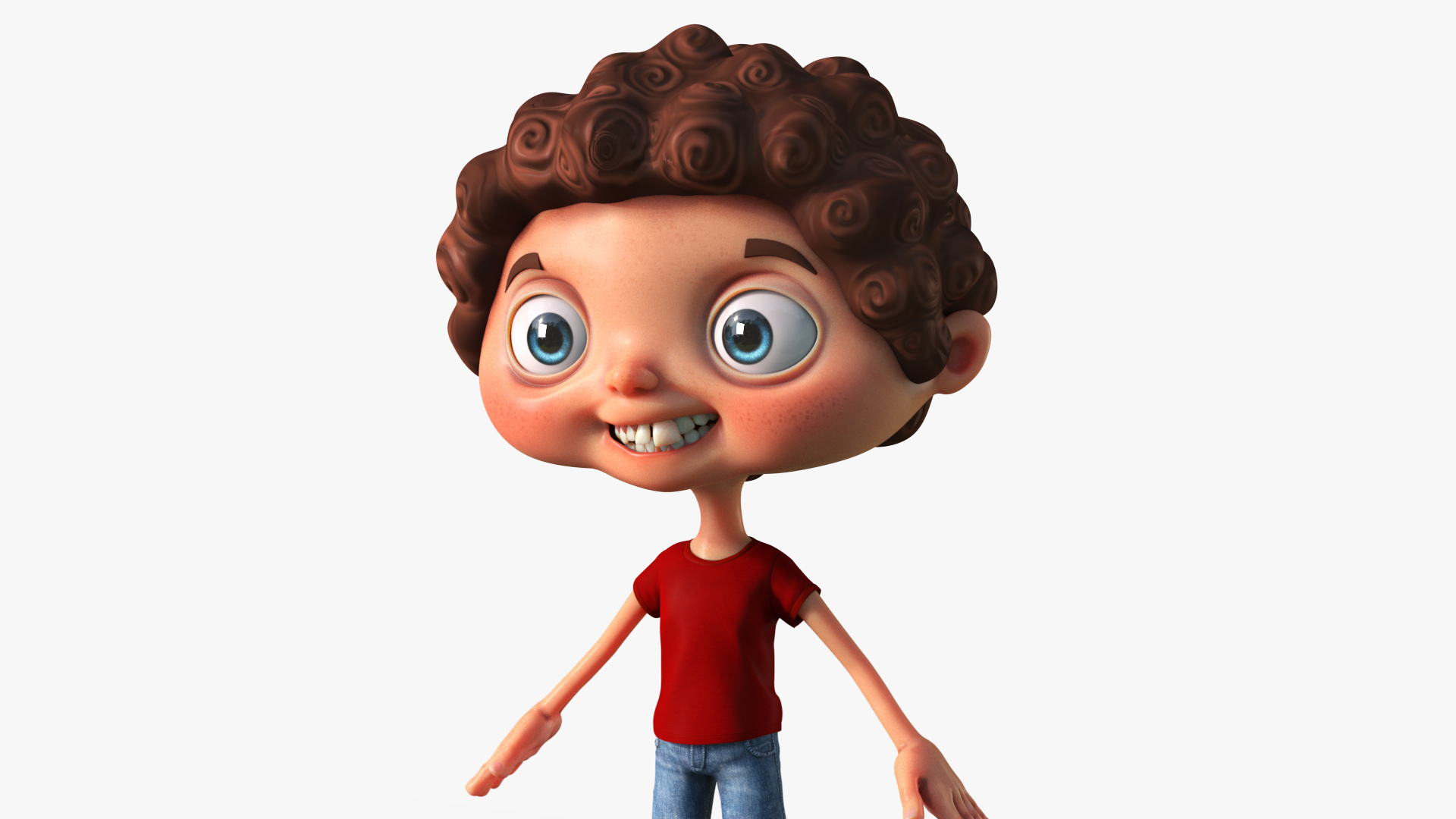 3D Billy Cartoon Boy model - TurboSquid 1744794