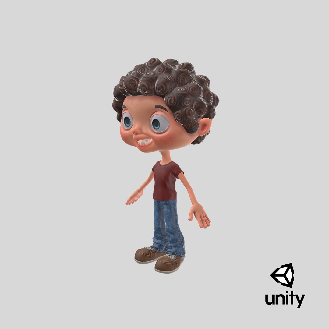 3D Billy Cartoon Boy Model - TurboSquid 1744794