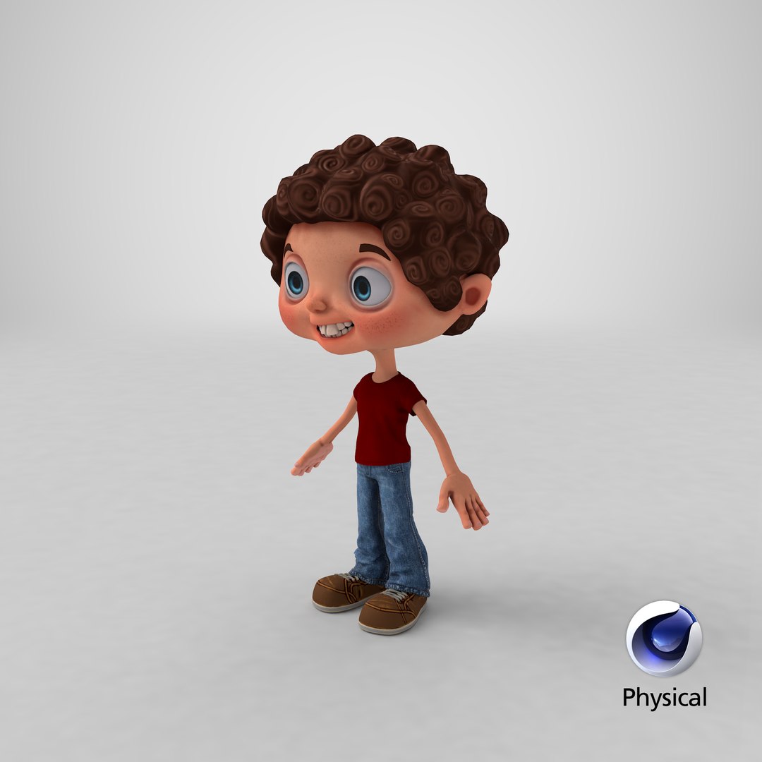3D Billy Cartoon Boy Model - TurboSquid 1744794