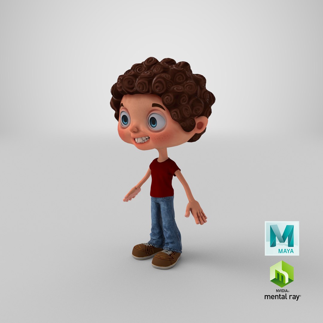 3D Billy Cartoon Boy Model - TurboSquid 1744794