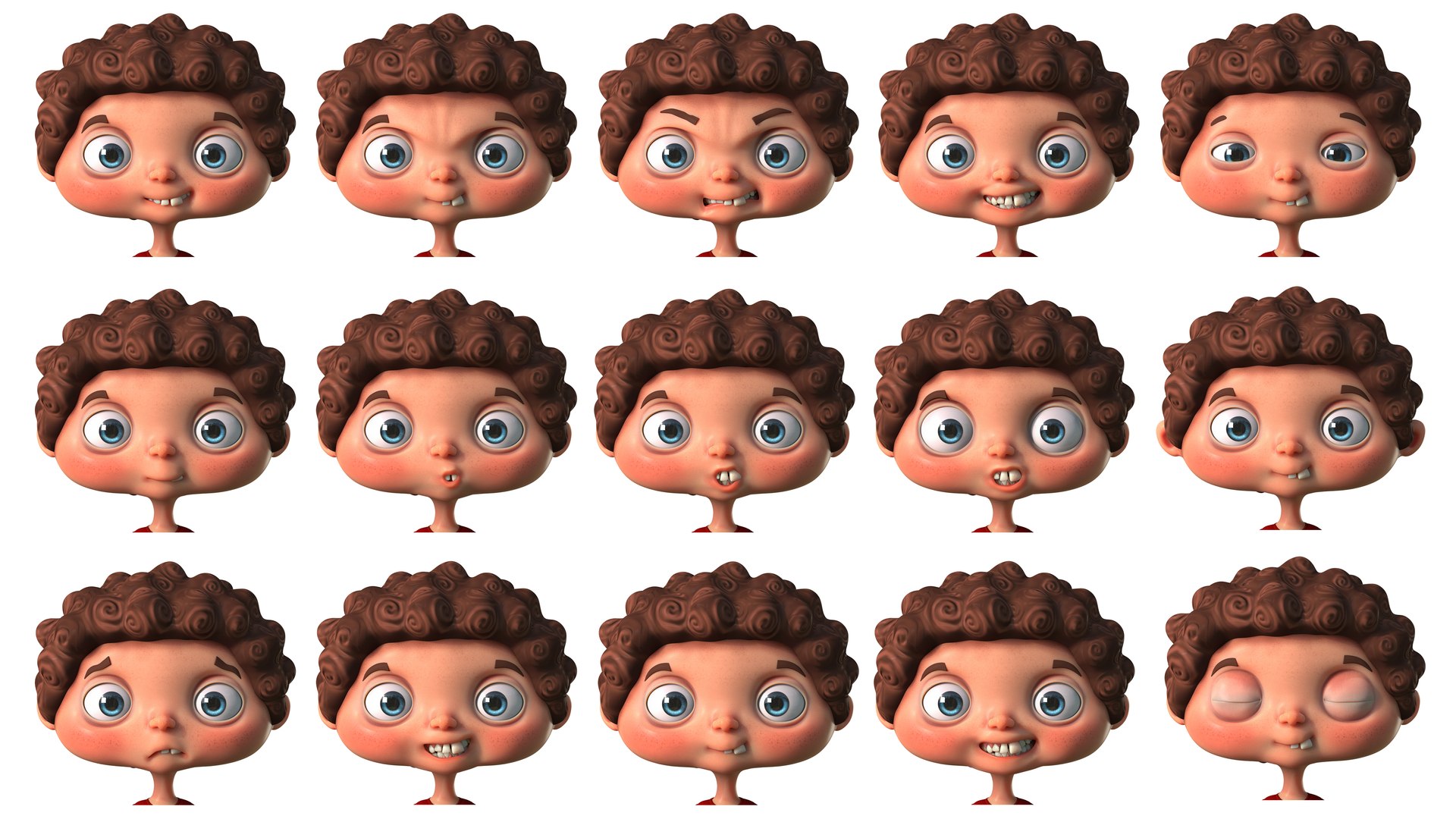 3D Billy Cartoon Boy model - TurboSquid 1744794