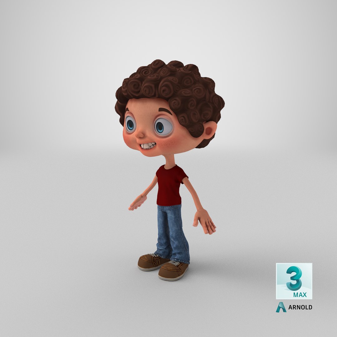 3D Billy Cartoon Boy Model - TurboSquid 1744794