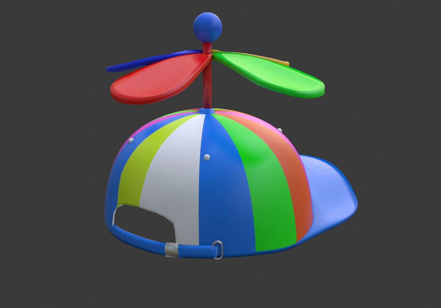 Colorful Cartoon Cap 3D Model - TurboSquid 1893214