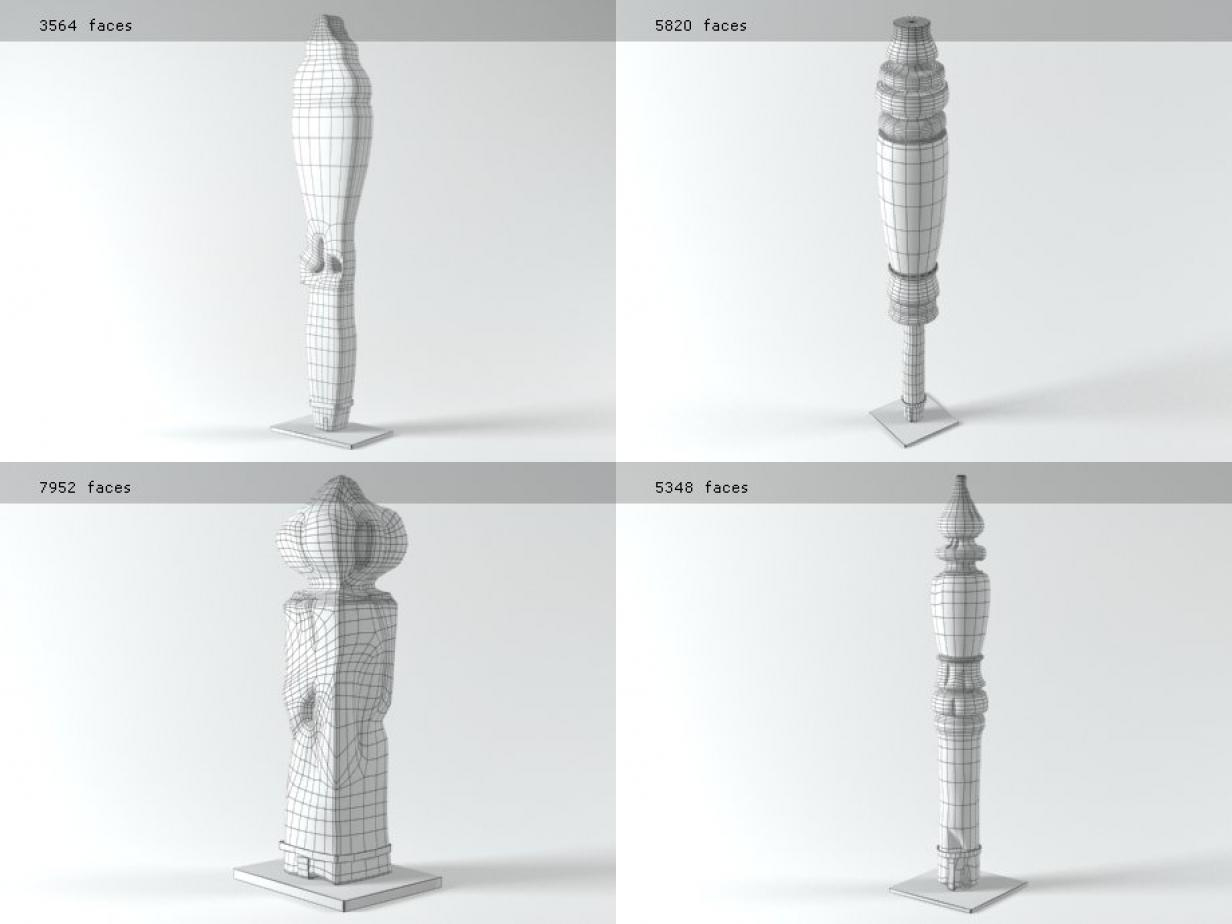 modelo 3d Esculturas de madera gratis - TurboSquid 1185797