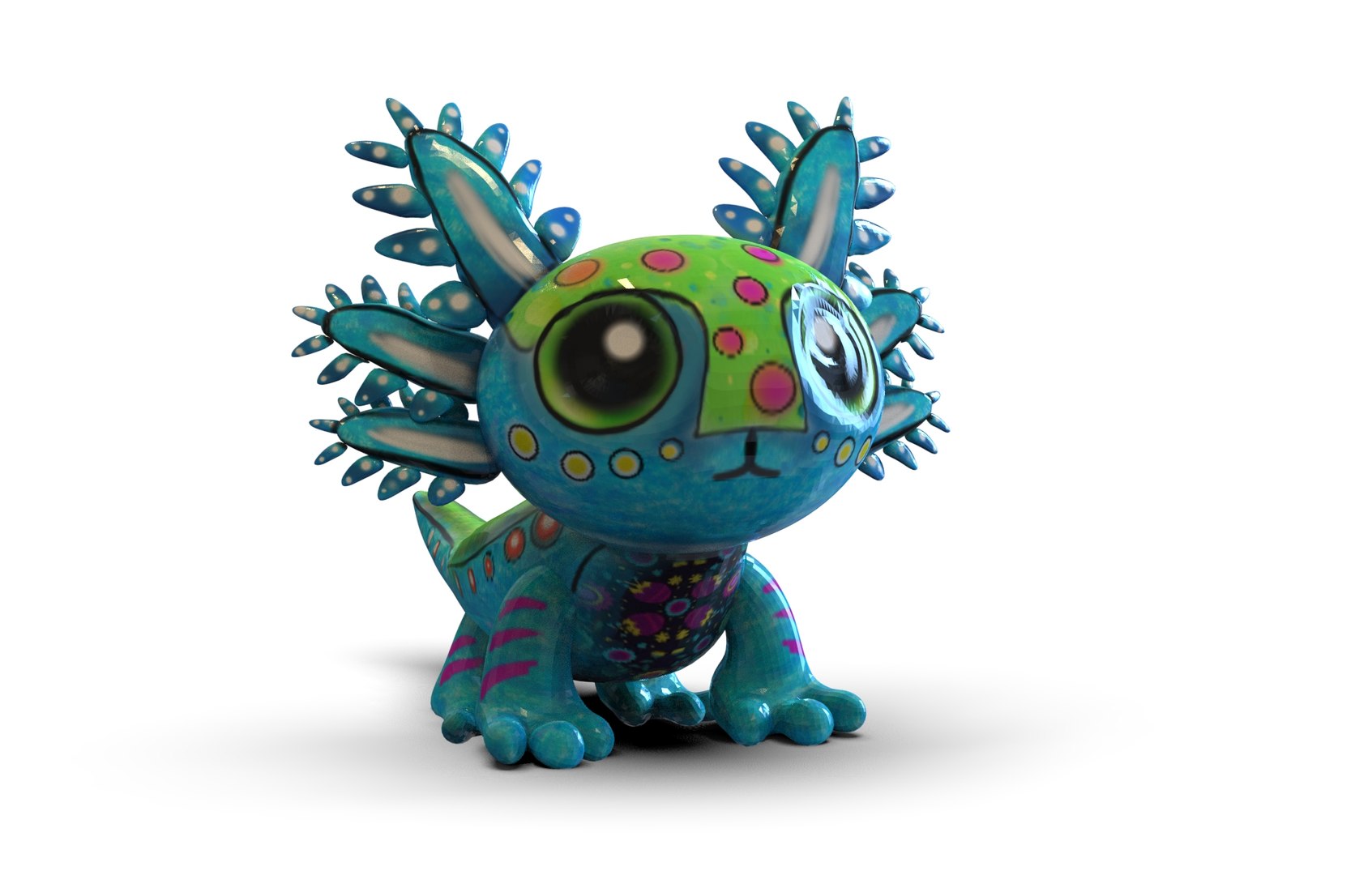 3D Model Alebrije Ajolote - TurboSquid 2302893