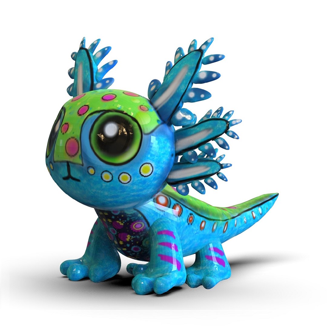 3D Model Alebrije Ajolote - TurboSquid 2302893