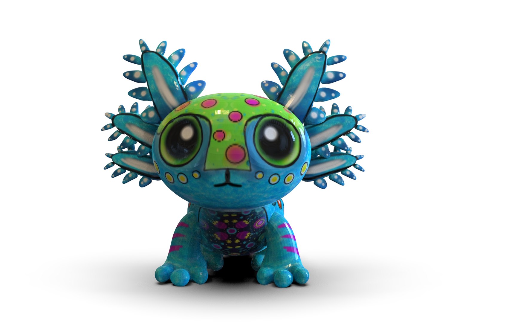 3D Model Alebrije Ajolote - TurboSquid 2302893