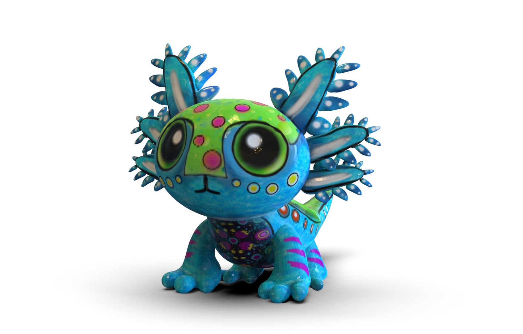 3D Model Alebrije Ajolote - TurboSquid 2302893