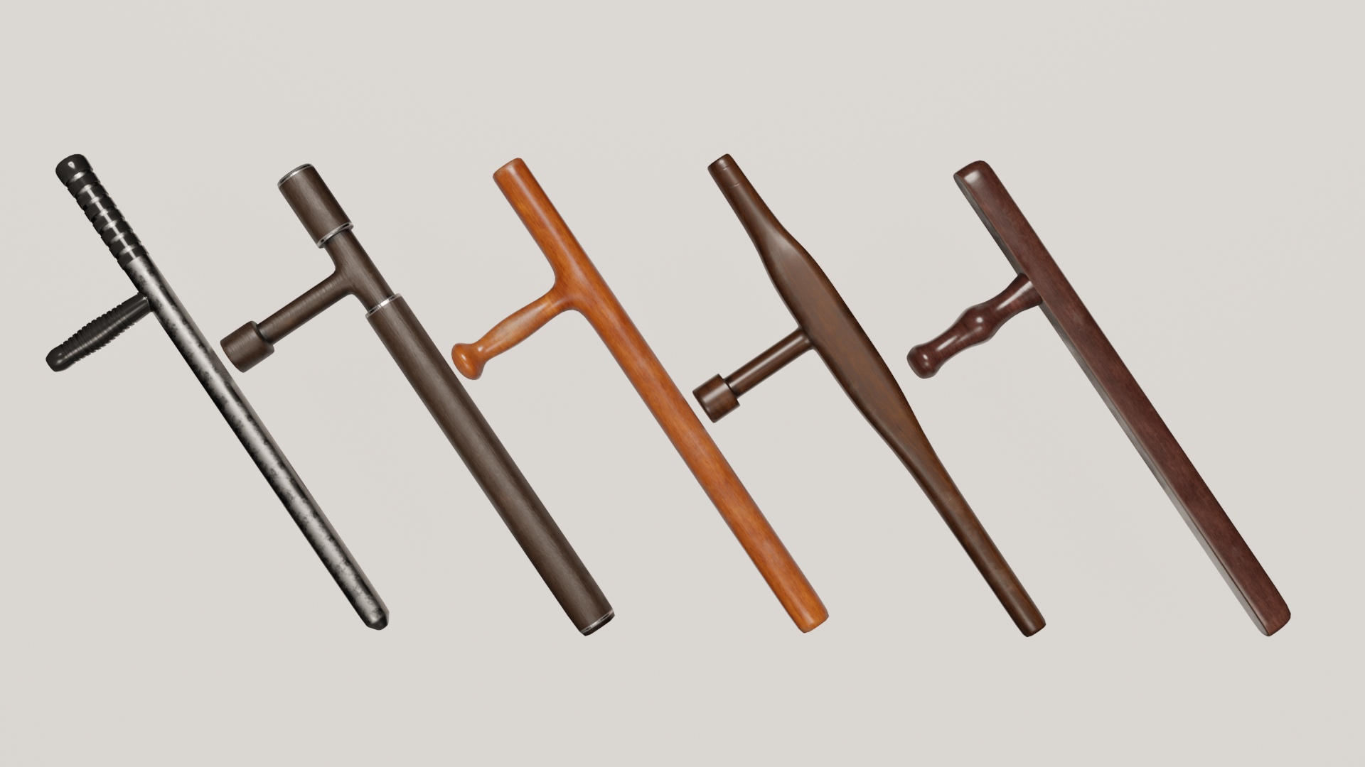 3D Tonfa Pack - TurboSquid 2248675