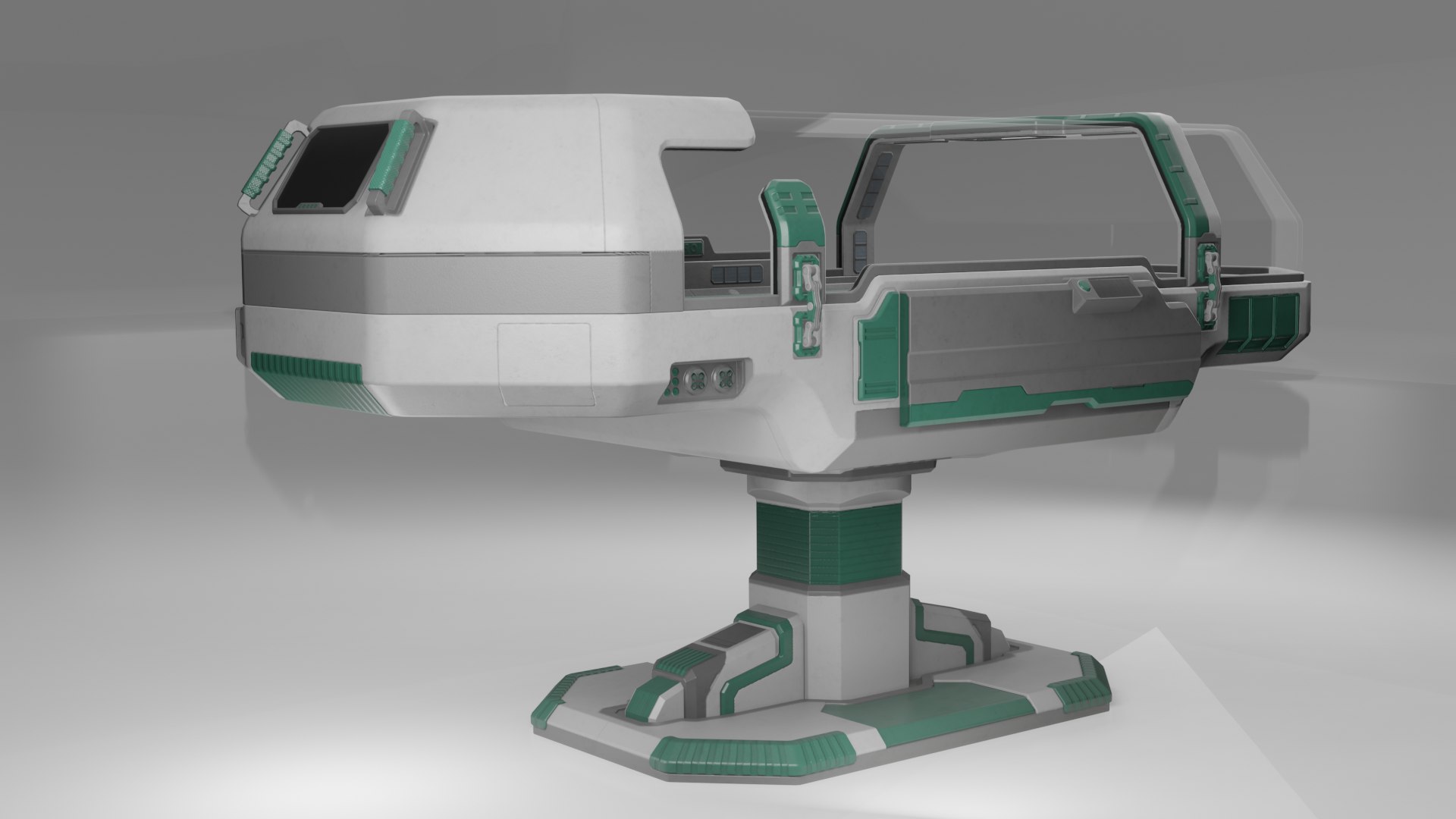Scifi Futuristic Medical Cryo Pod 3D - TurboSquid 2172303