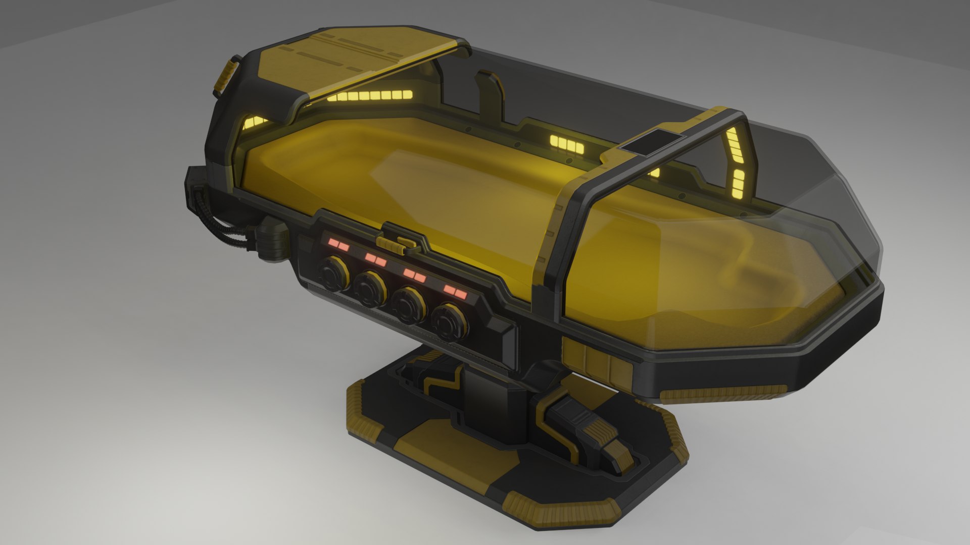 Scifi Futuristic Medical Cryo Pod 3D - TurboSquid 2172303