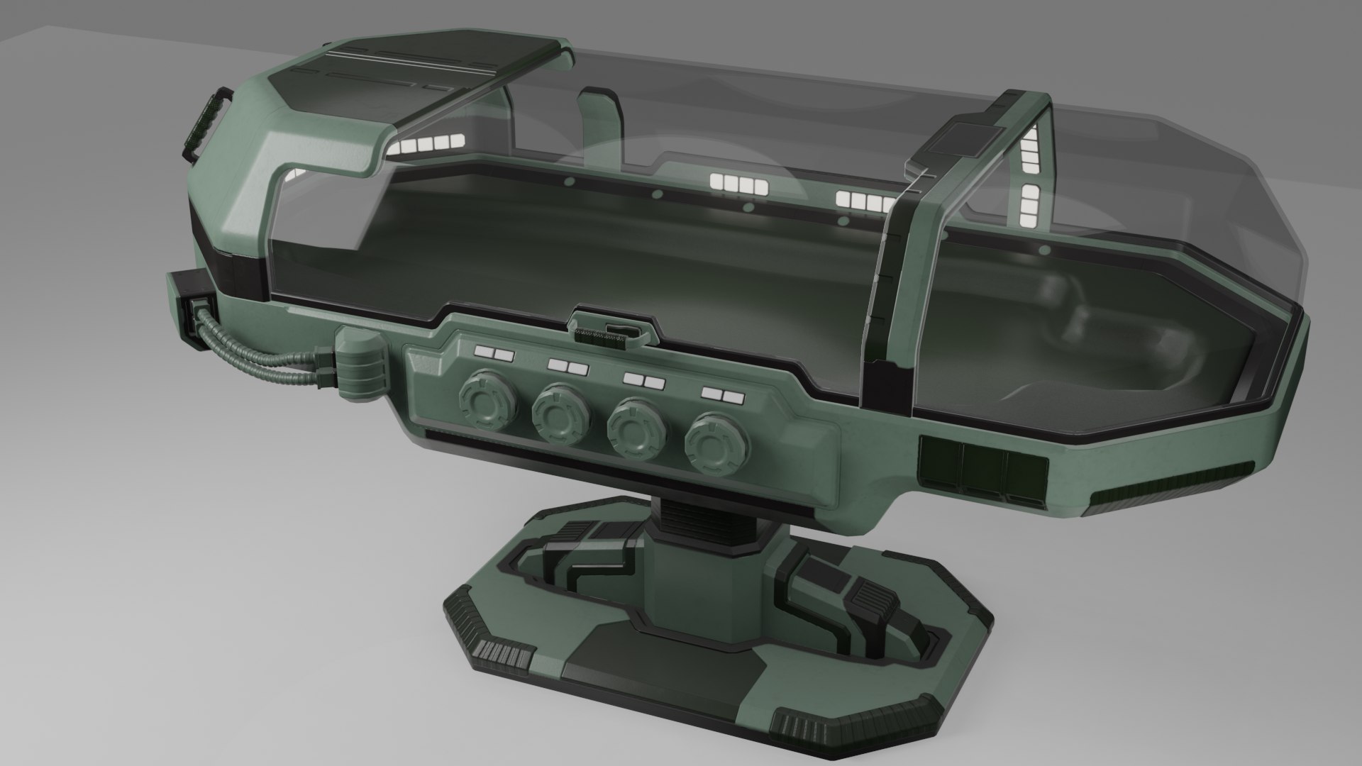 Scifi Futuristic Medical Cryo Pod 3D - TurboSquid 2172303