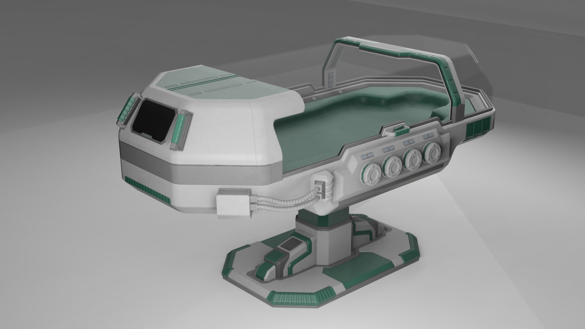 Scifi Futuristic Medical Cryo Pod 3D - TurboSquid 2172303