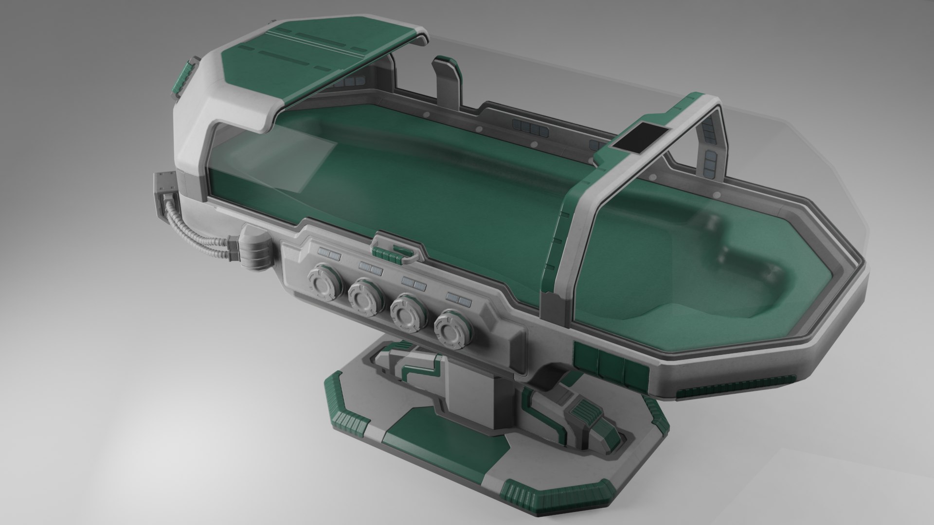 Scifi Futuristic Medical Cryo Pod 3D - TurboSquid 2172303