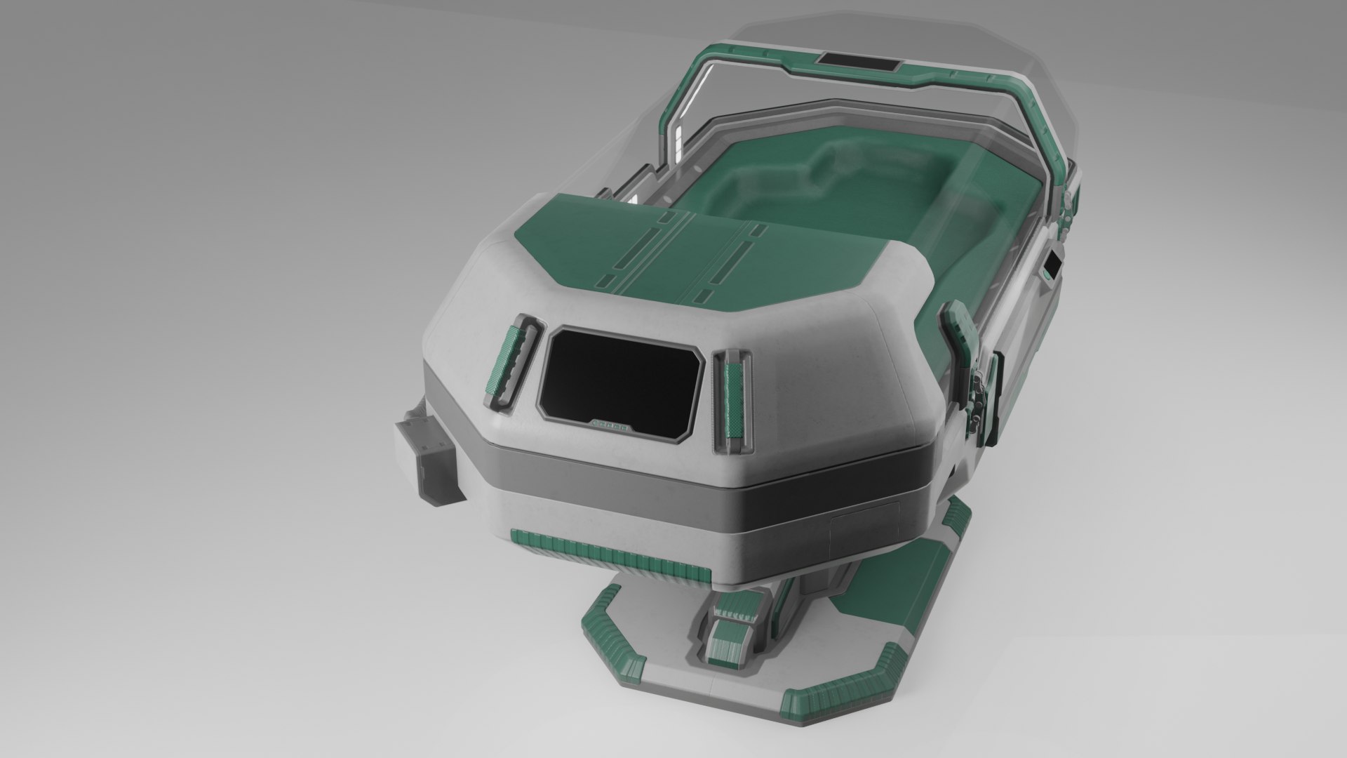 Scifi Futuristic Medical Cryo Pod 3D - TurboSquid 2172303