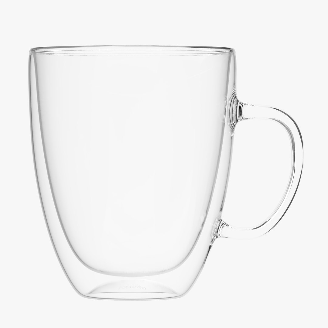 3D Double Wall Coffee Glass Cups Mugs Collection - TurboSquid 2073641