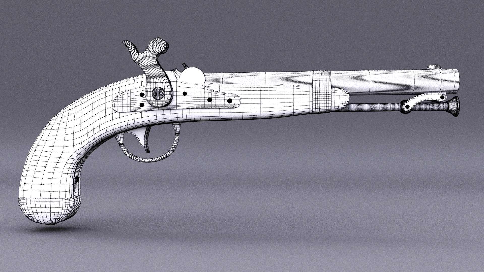 Gun Flintlock 3D Model - TurboSquid 1279853