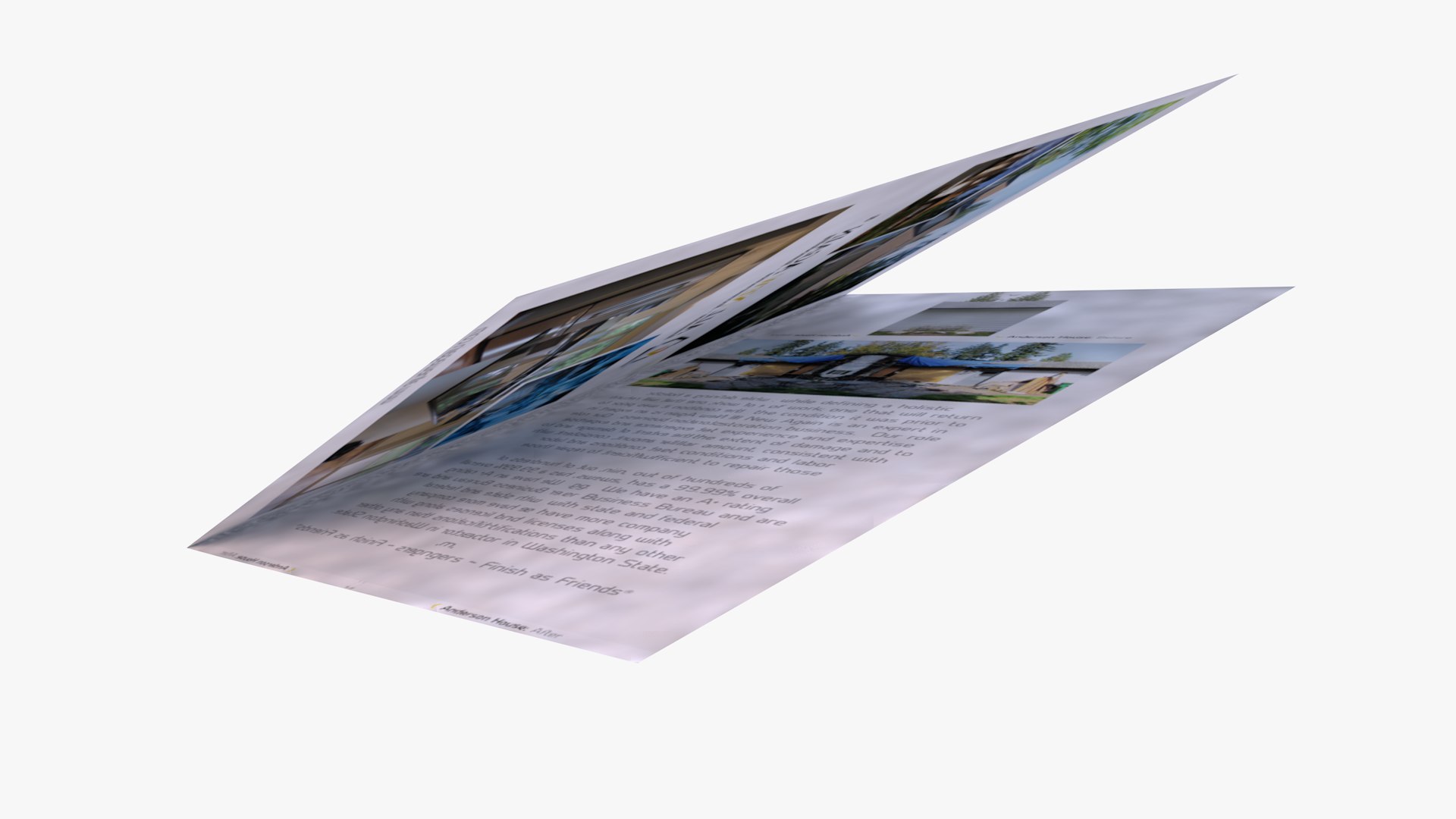 Brochure 3D Model - TurboSquid 1957979