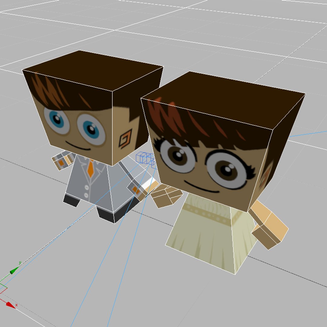 3ds Max Paper Wedding Toys