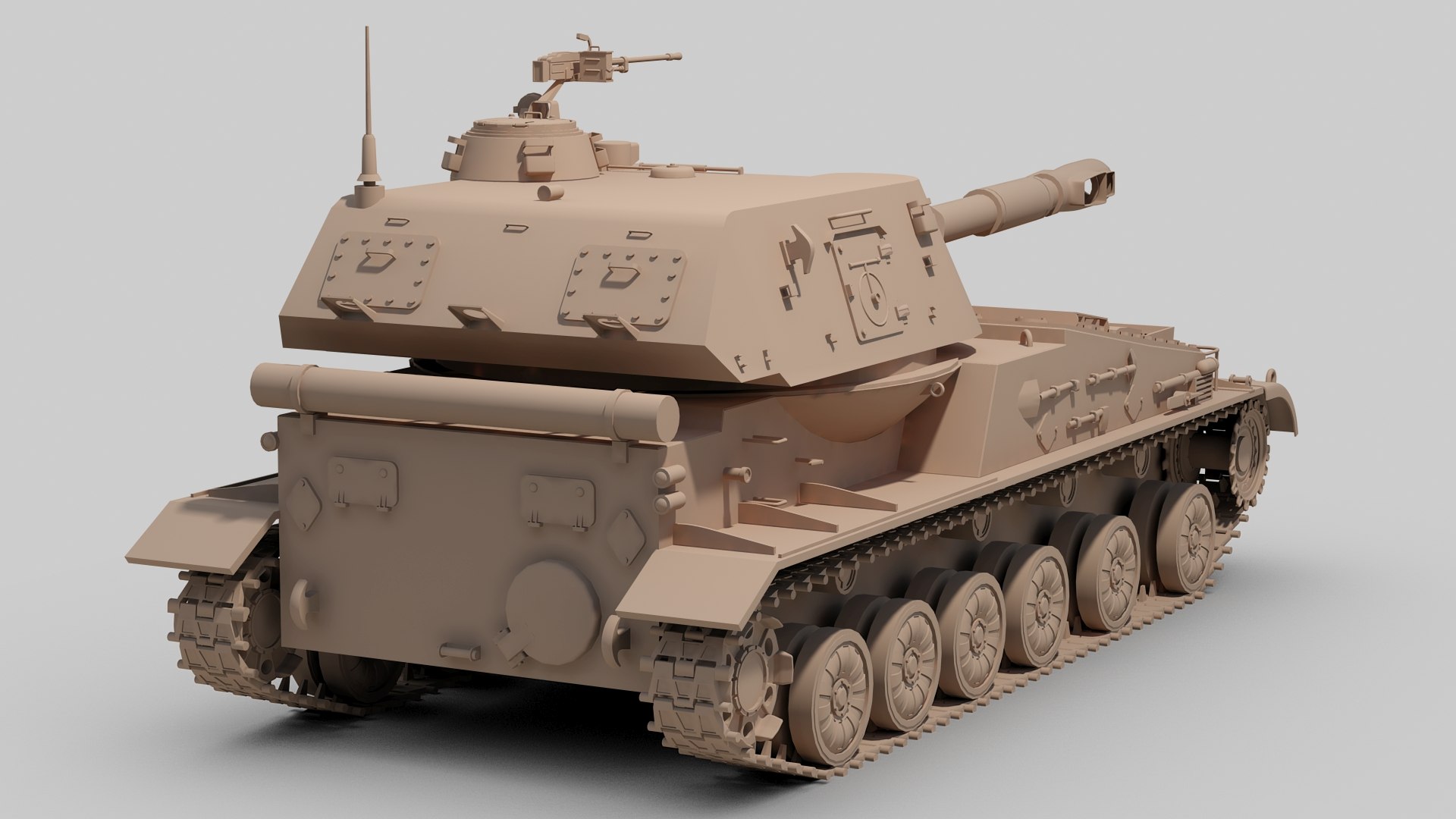 3d Model Of Soviet 2s3 Akatsiya Artillery
