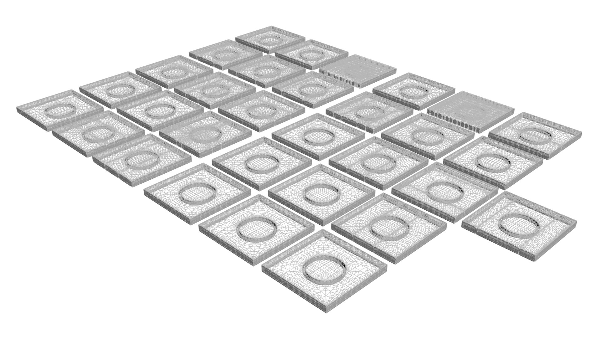 Flags Lego Tiles Set 3D Model - TurboSquid 1886270