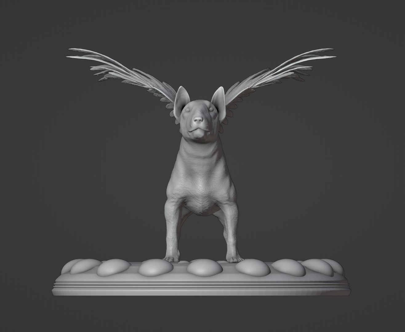 Angel Bull Terrier Model - TurboSquid 2079368