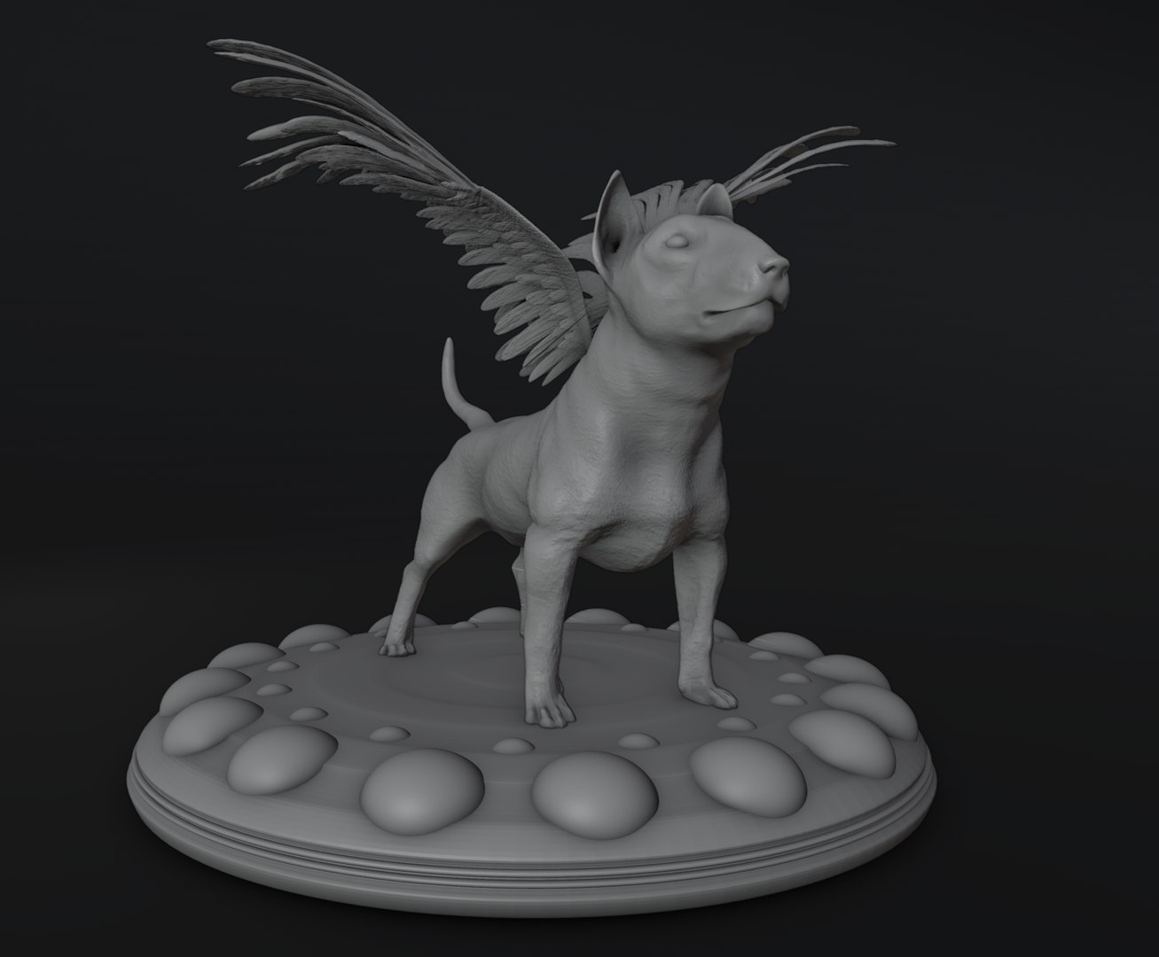 Angel Bull Terrier model - TurboSquid 2079368
