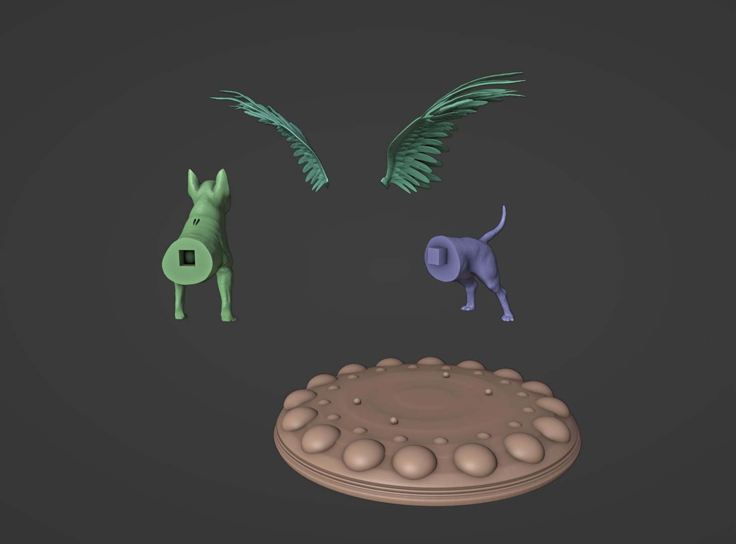 Angel Bull Terrier Model - TurboSquid 2079368