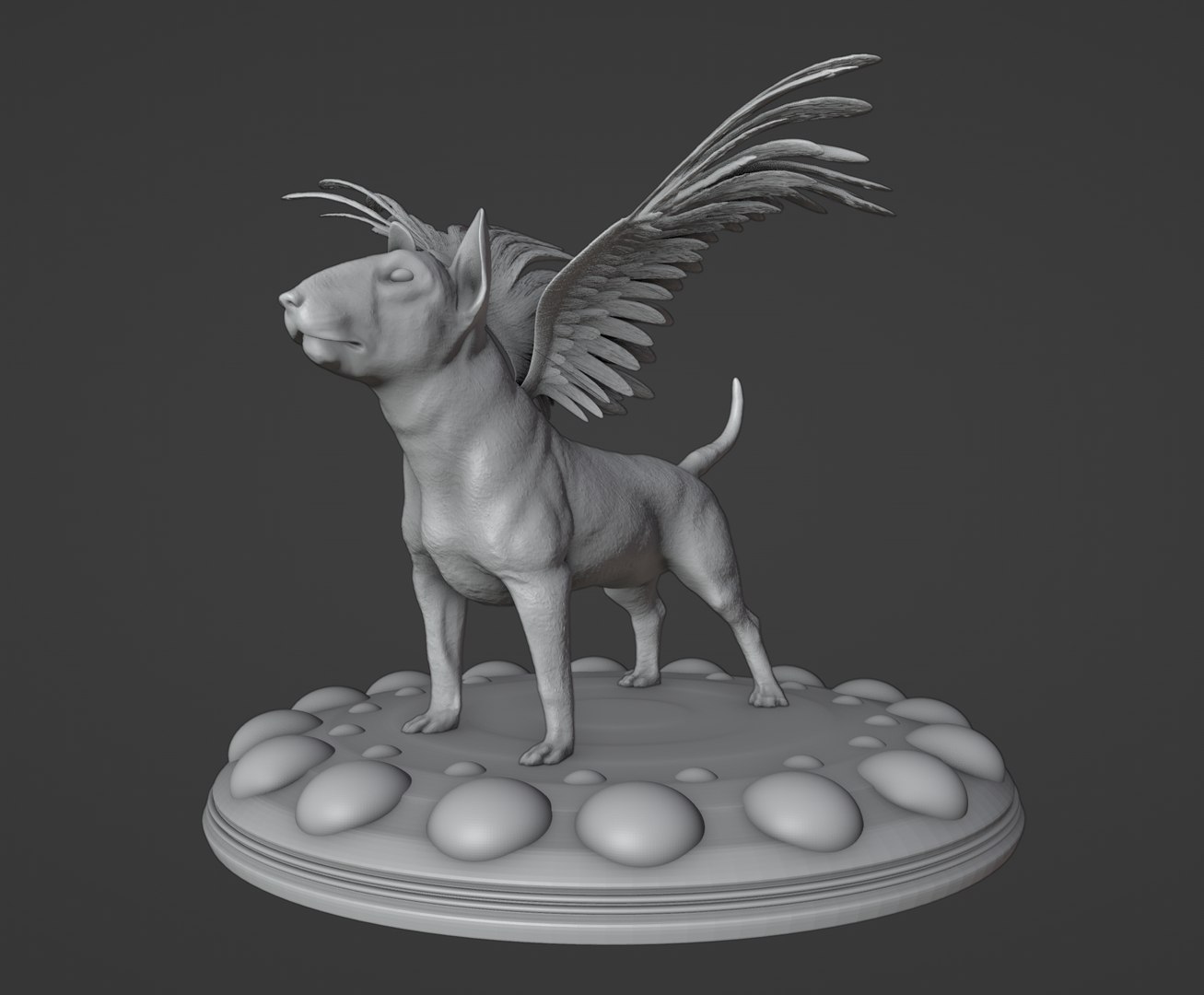 Angel Bull Terrier Model - TurboSquid 2079368