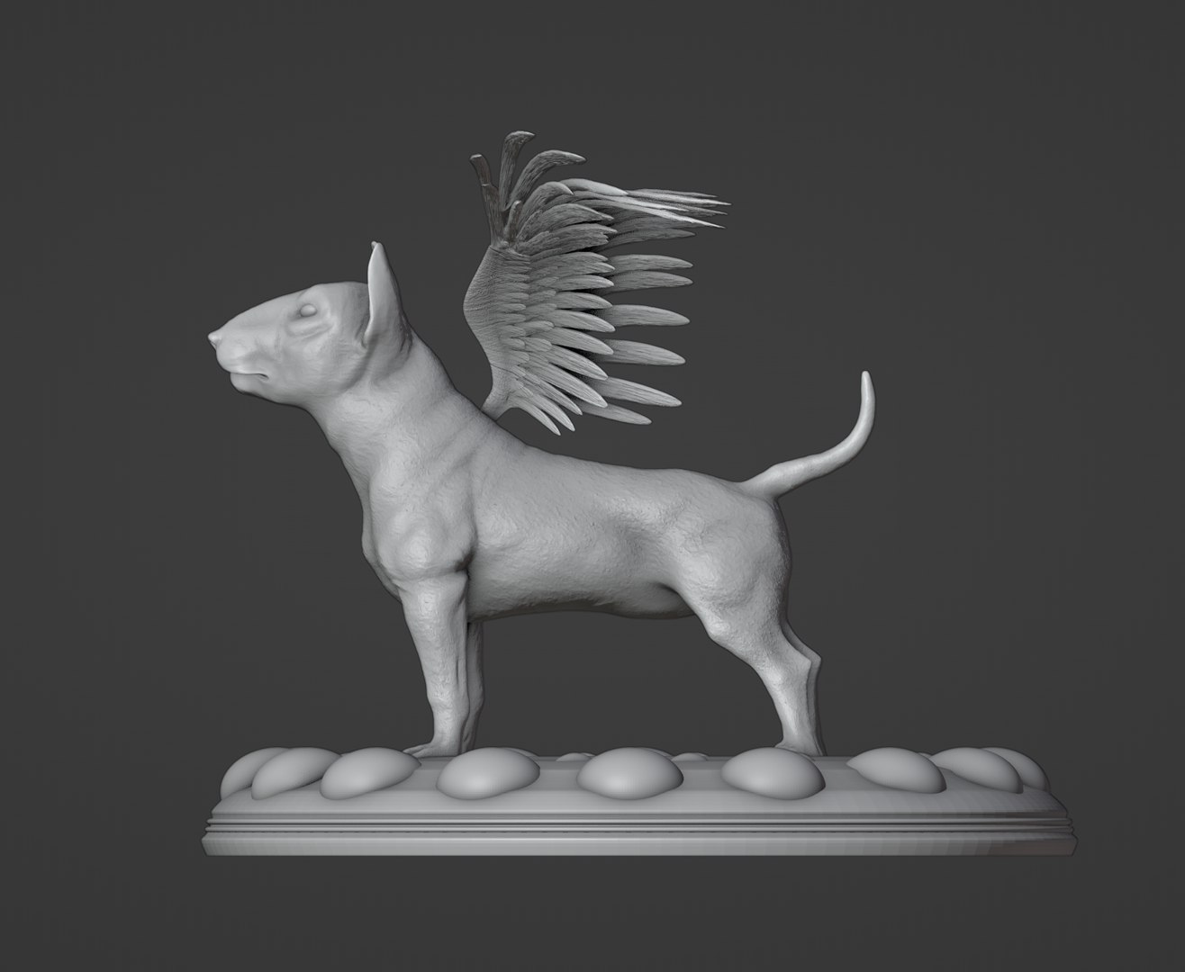 Angel Bull Terrier Model - TurboSquid 2079368