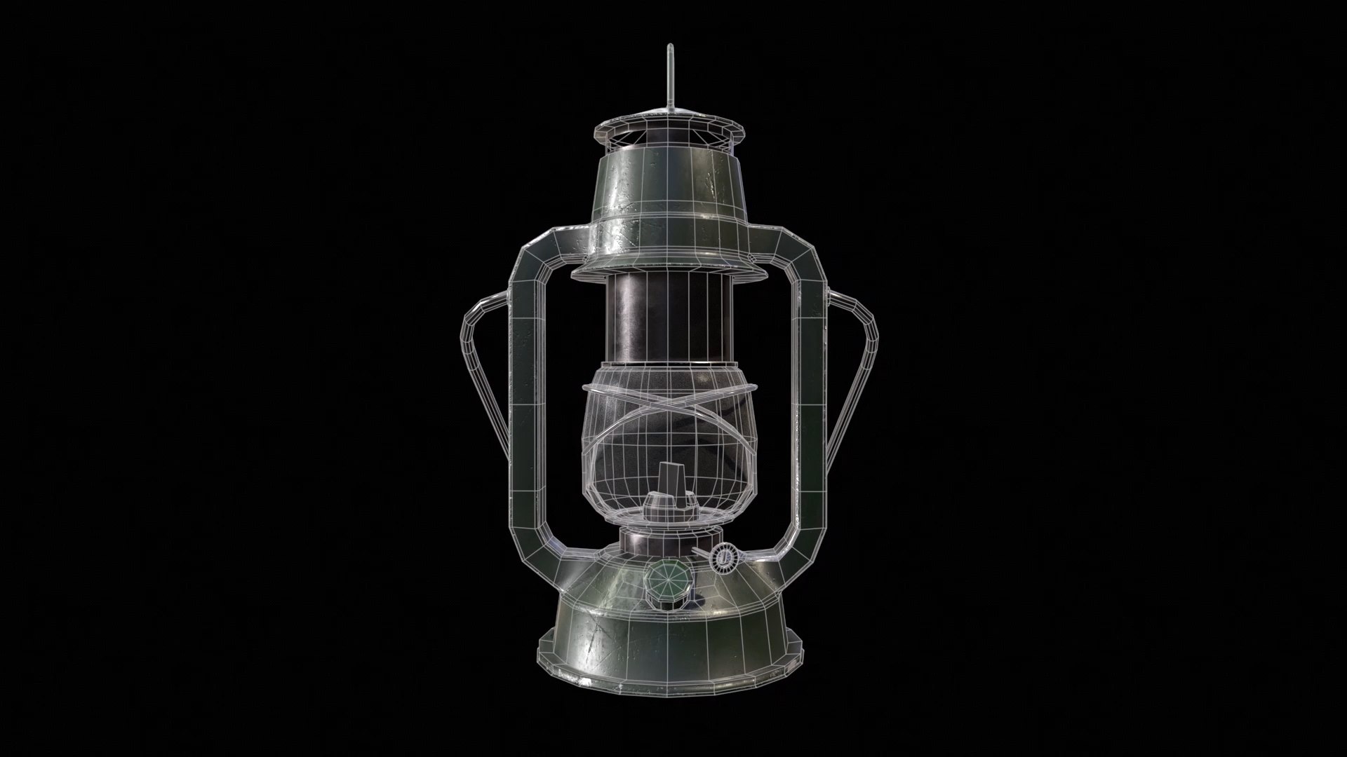 Old British Army Lantern 3D - TurboSquid 2053799