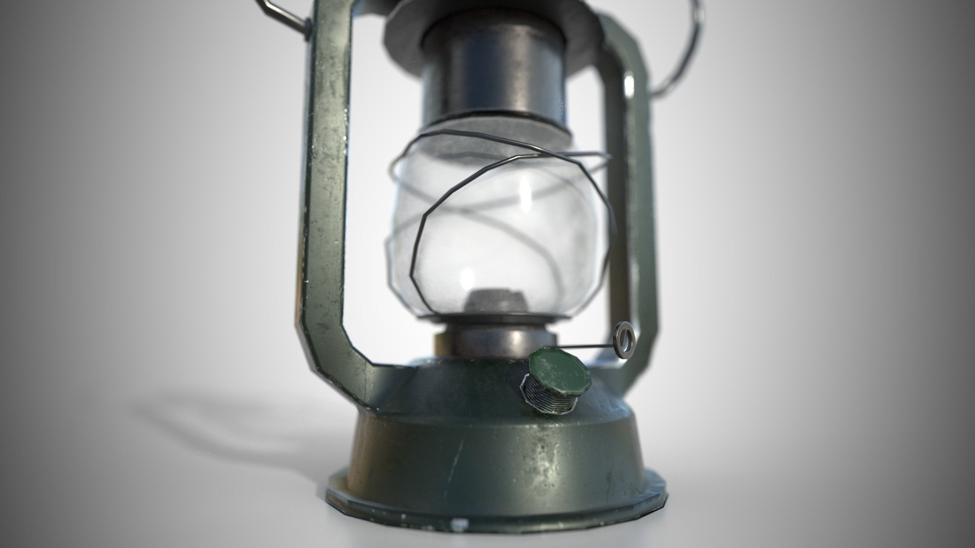 Old British Army Lantern 3D - TurboSquid 2053799
