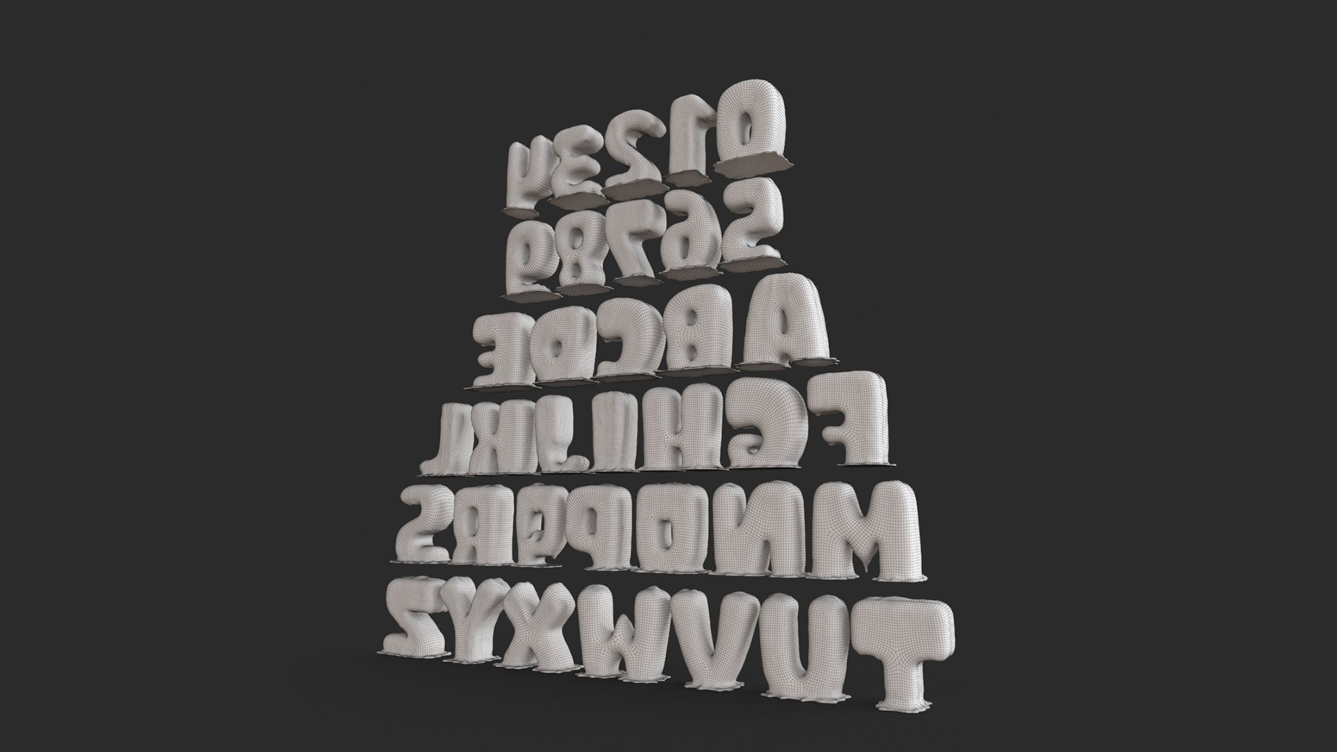 3D Chocolate Letter - TurboSquid 2126414