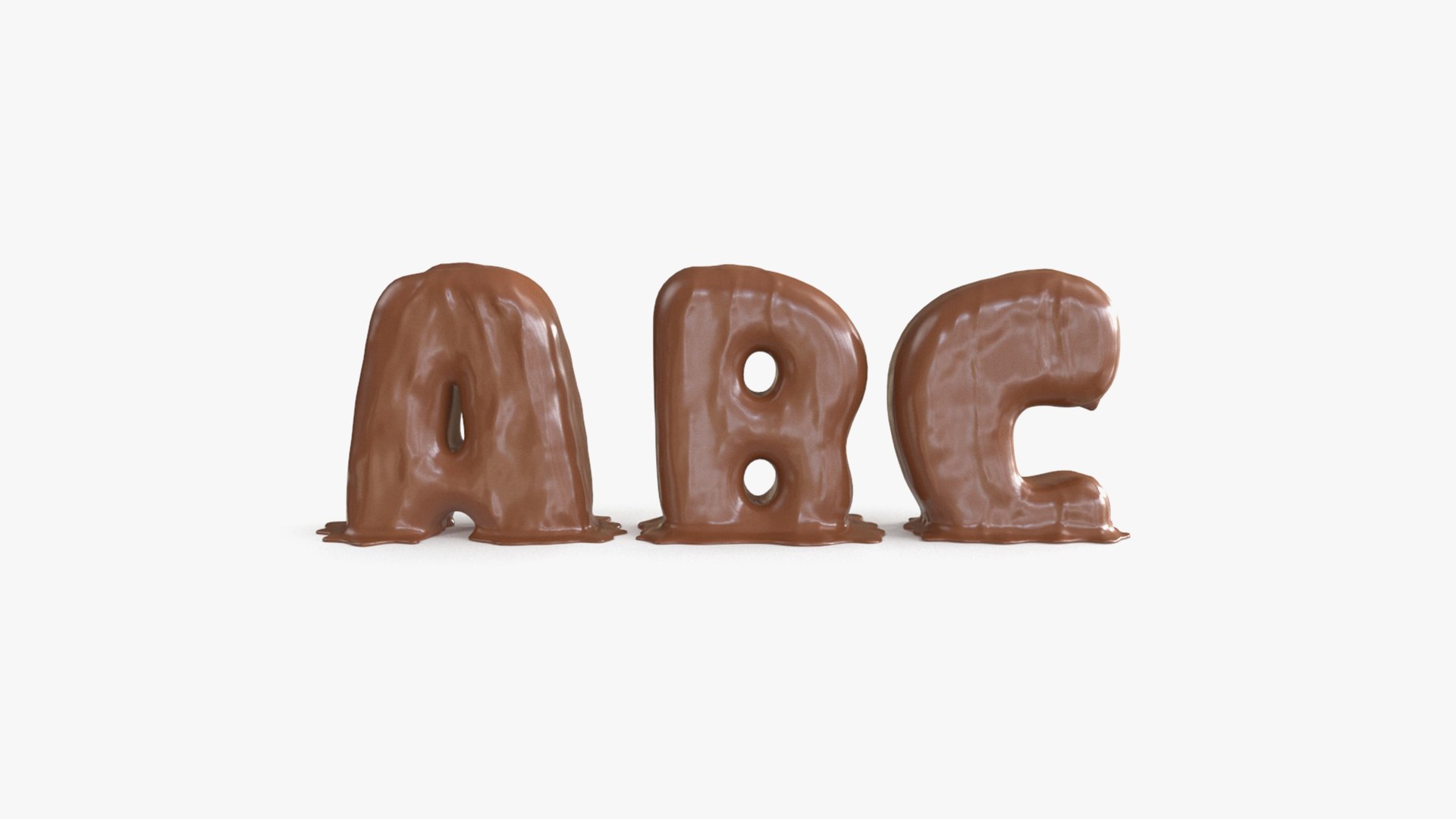 3D Chocolate Letter - TurboSquid 2126414