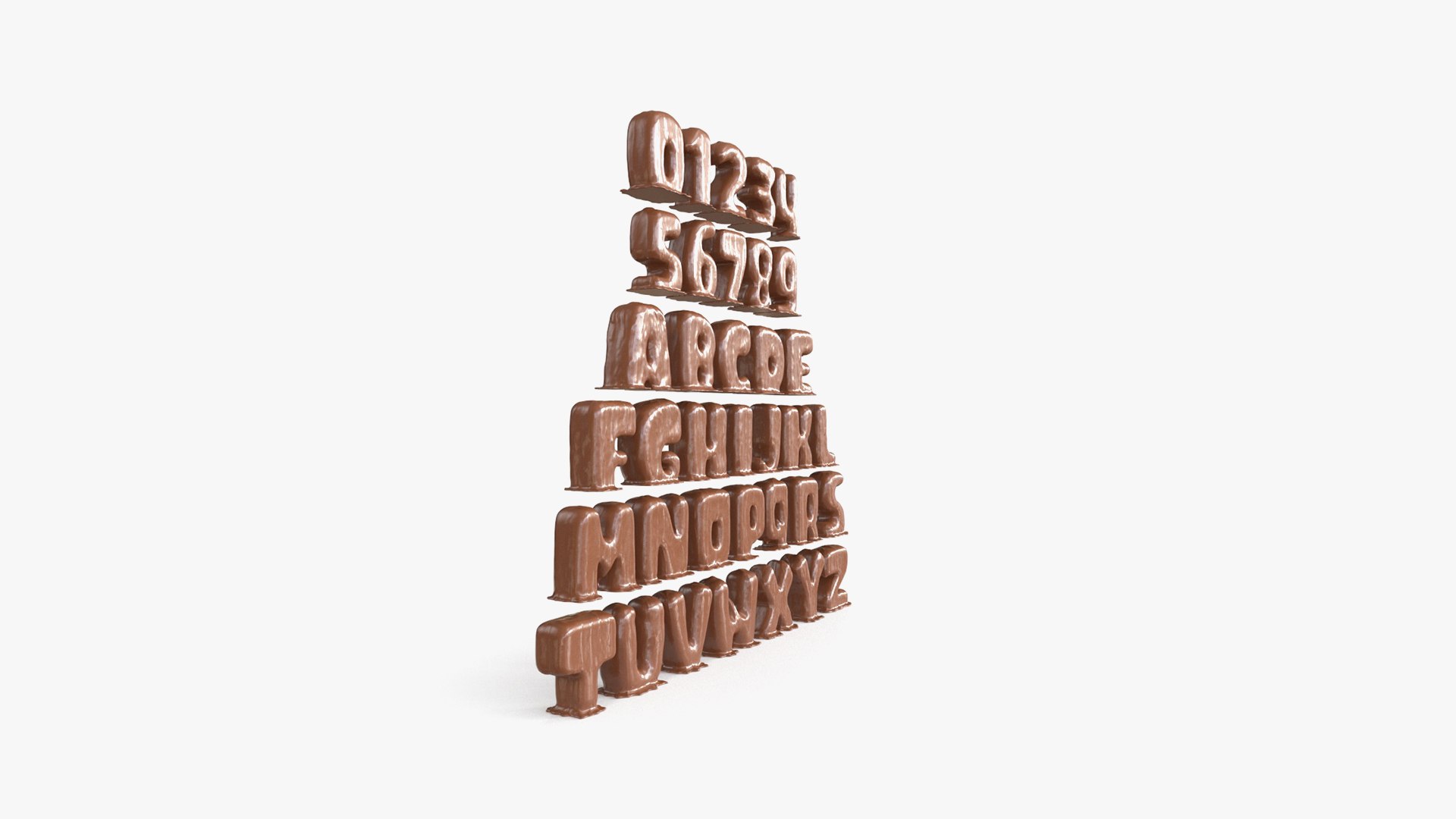 3D Chocolate Letter - TurboSquid 2126414