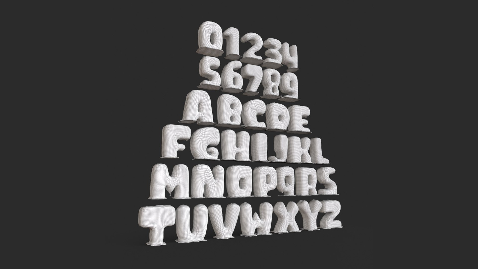 3D Chocolate Letter - TurboSquid 2126414