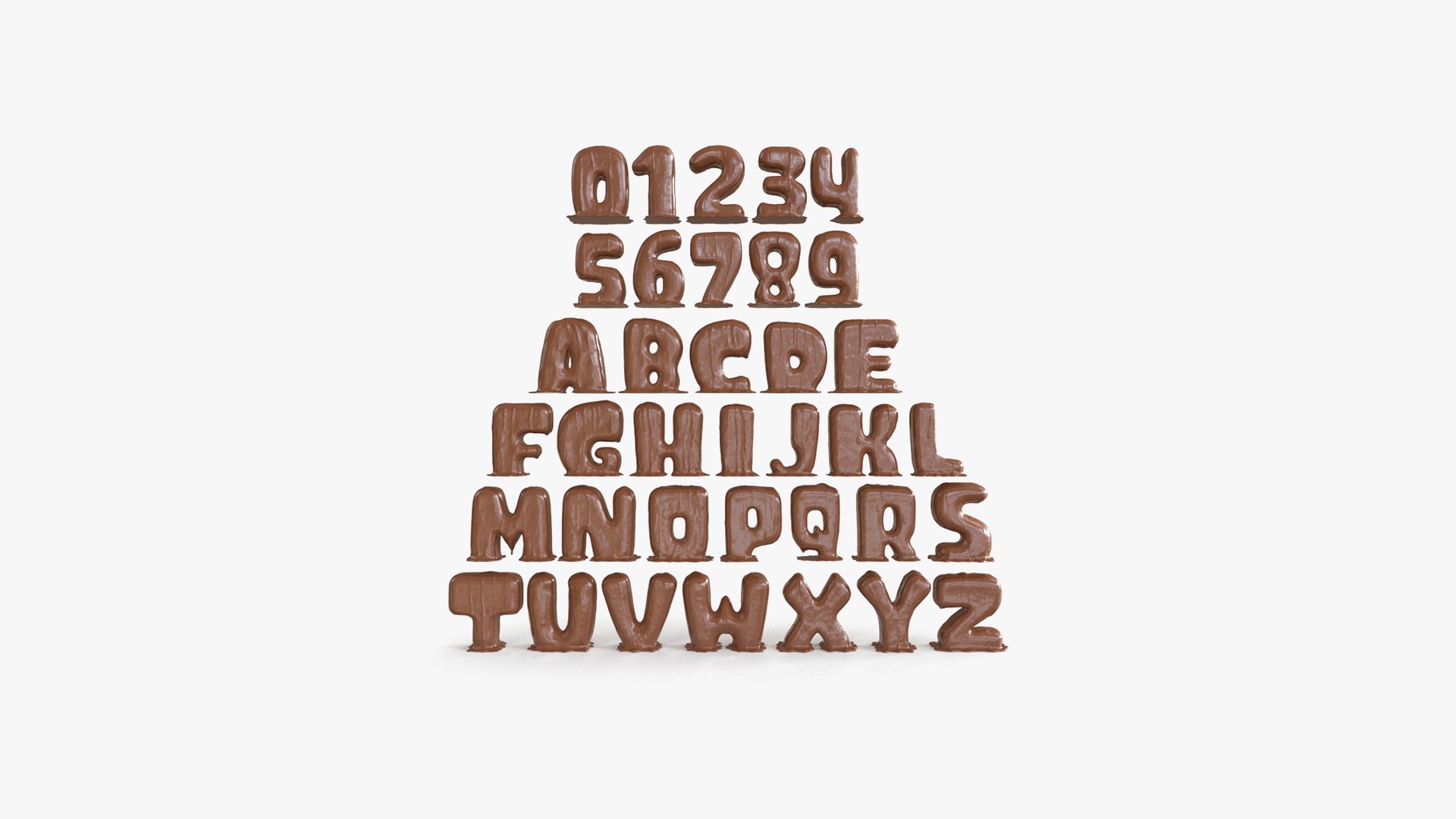 3D Chocolate Letter - TurboSquid 2126414
