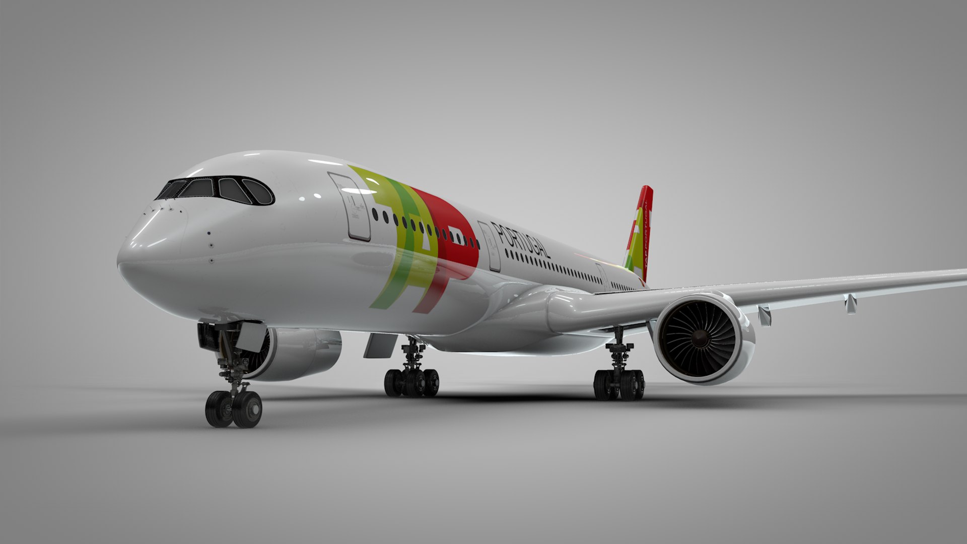 3D Model Airbus A350-900 Tap L228 - TurboSquid 1428607