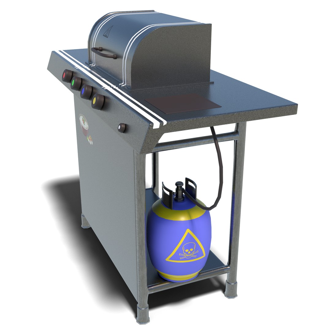 Gas Grill 3D Model - TurboSquid 2096561