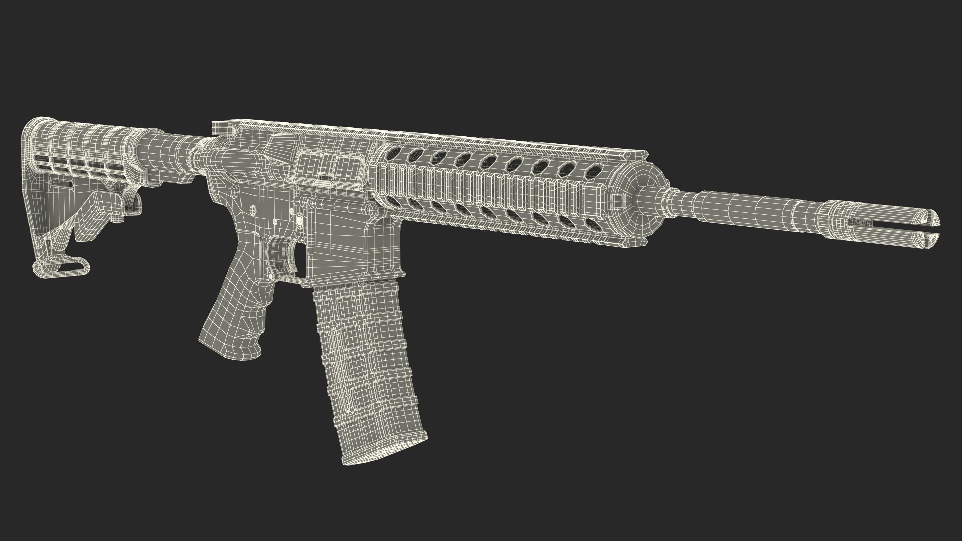 Modern Desert Rifle Model - TurboSquid 2212258