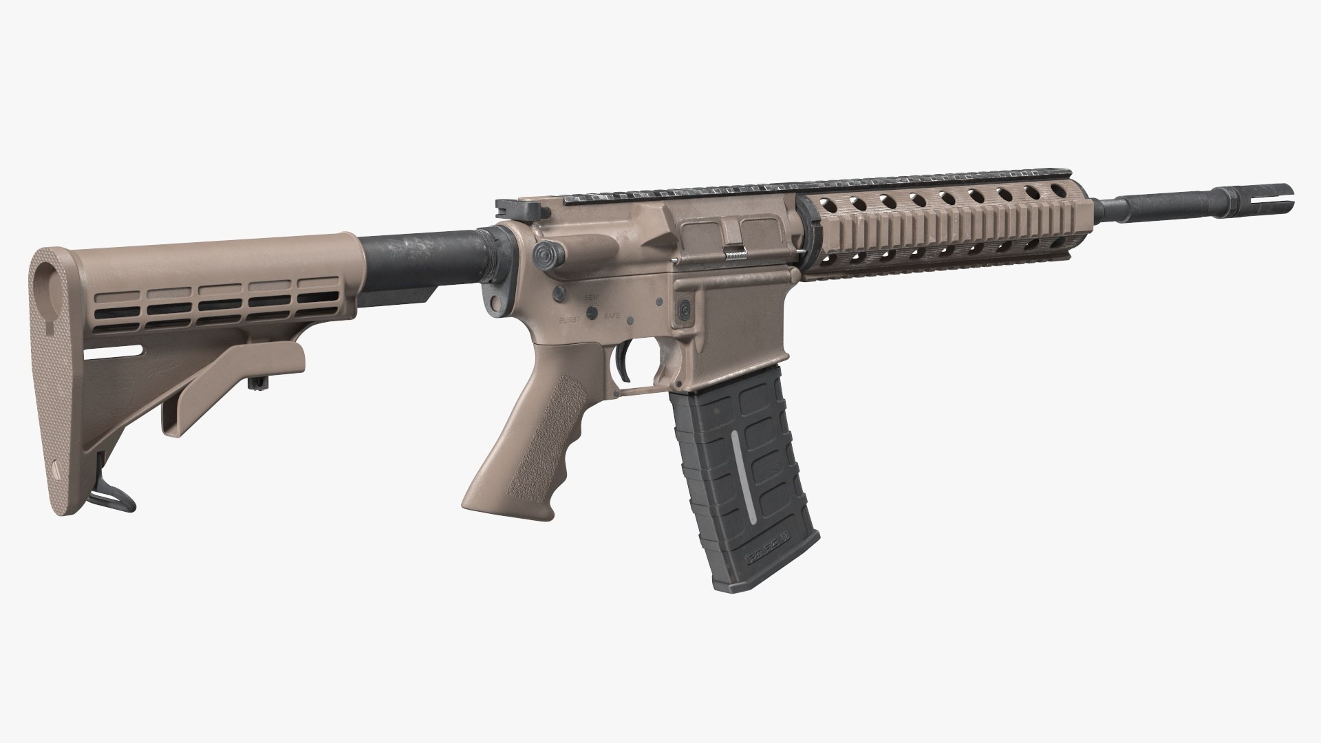 Modern Desert Rifle Model - TurboSquid 2212258