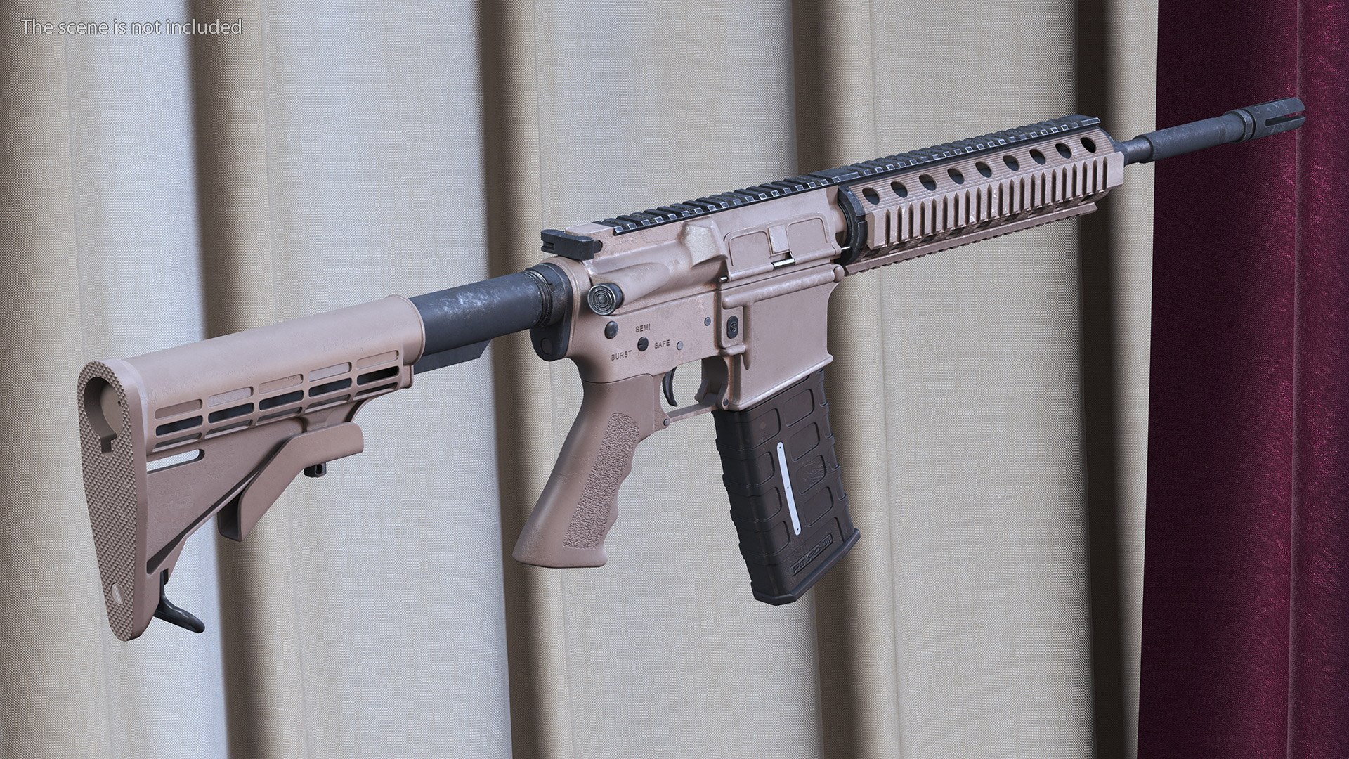 Modern Desert Rifle Model - TurboSquid 2212258