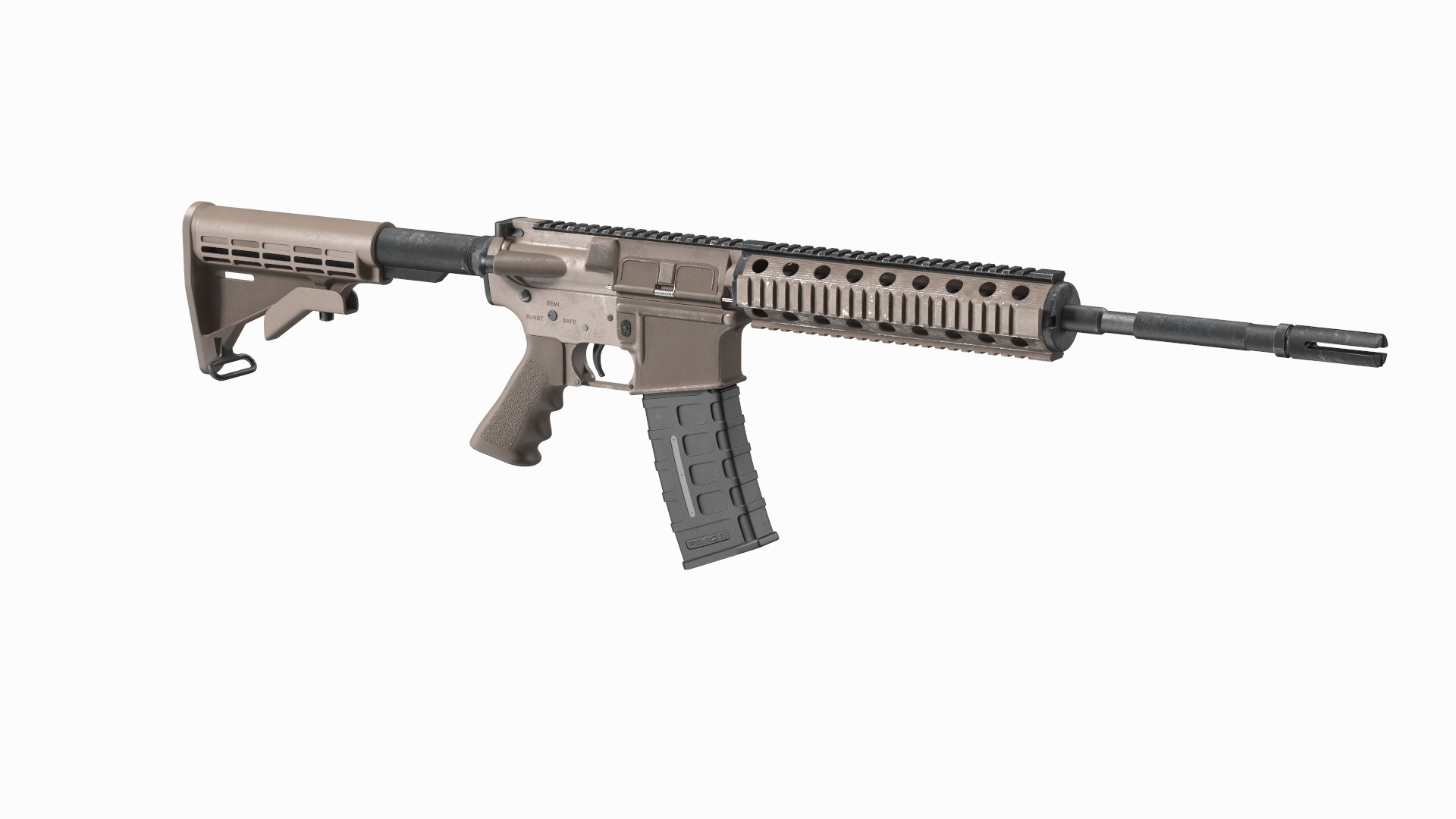 Modern Desert Rifle Model - TurboSquid 2212258